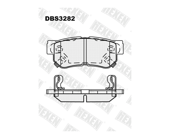 Тормозные колодки DBS3282 (SP 326) (T1305) * Hyundai Elantra, Sonata ...